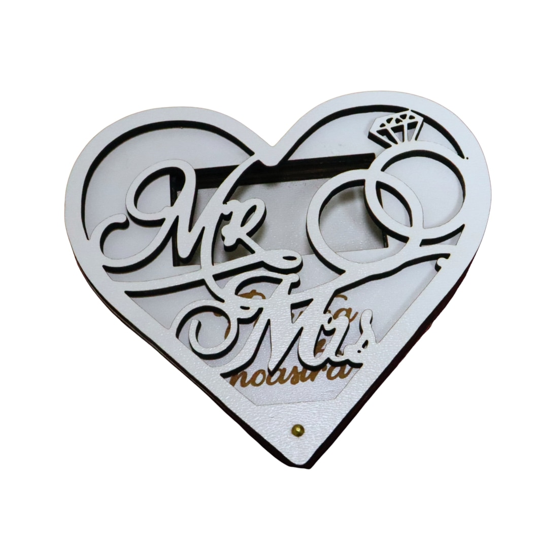 Cutie Stick, Nunta, Inima, Alb, EVECSNB005 - eMAG.ro