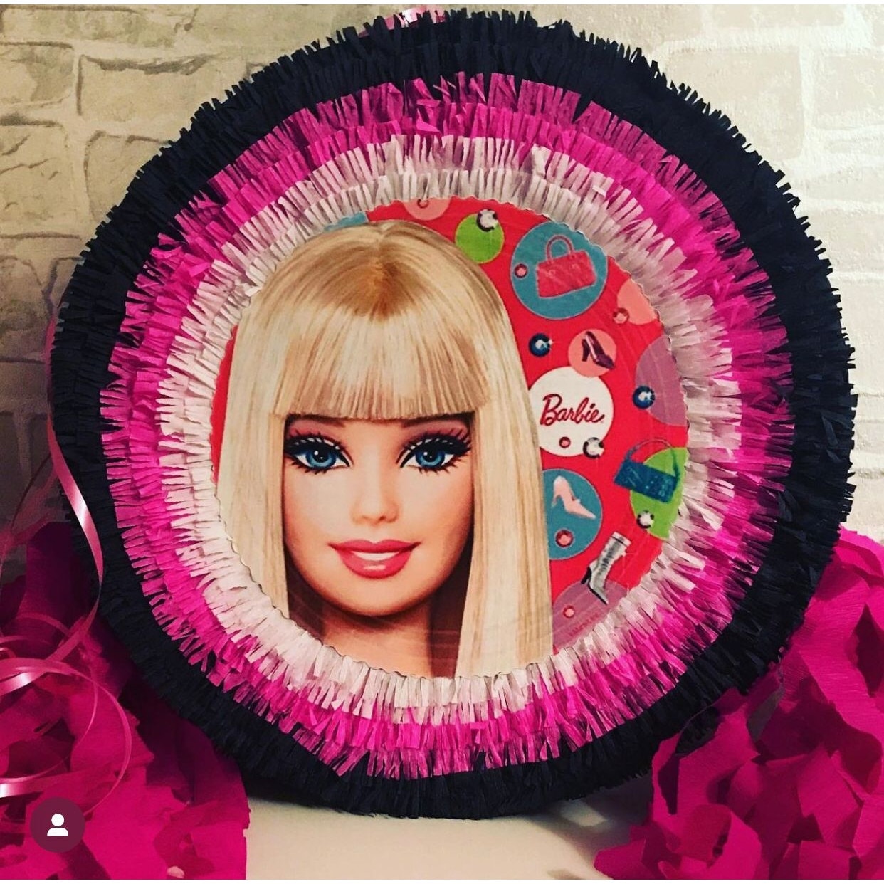 Pinata petreceri tambur Barbie 35 cm diam - eMAG.ro