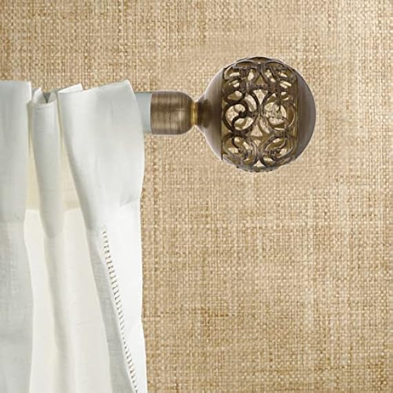 Set 2 tije perdele, Sunmostar, Fier, Auriu - eMAG.ro