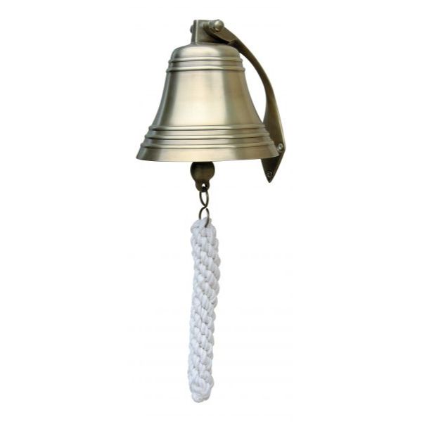 Clopot de perete Sea-Club cu suport, alama invechita, Ø 12,5cm - eMAG.ro