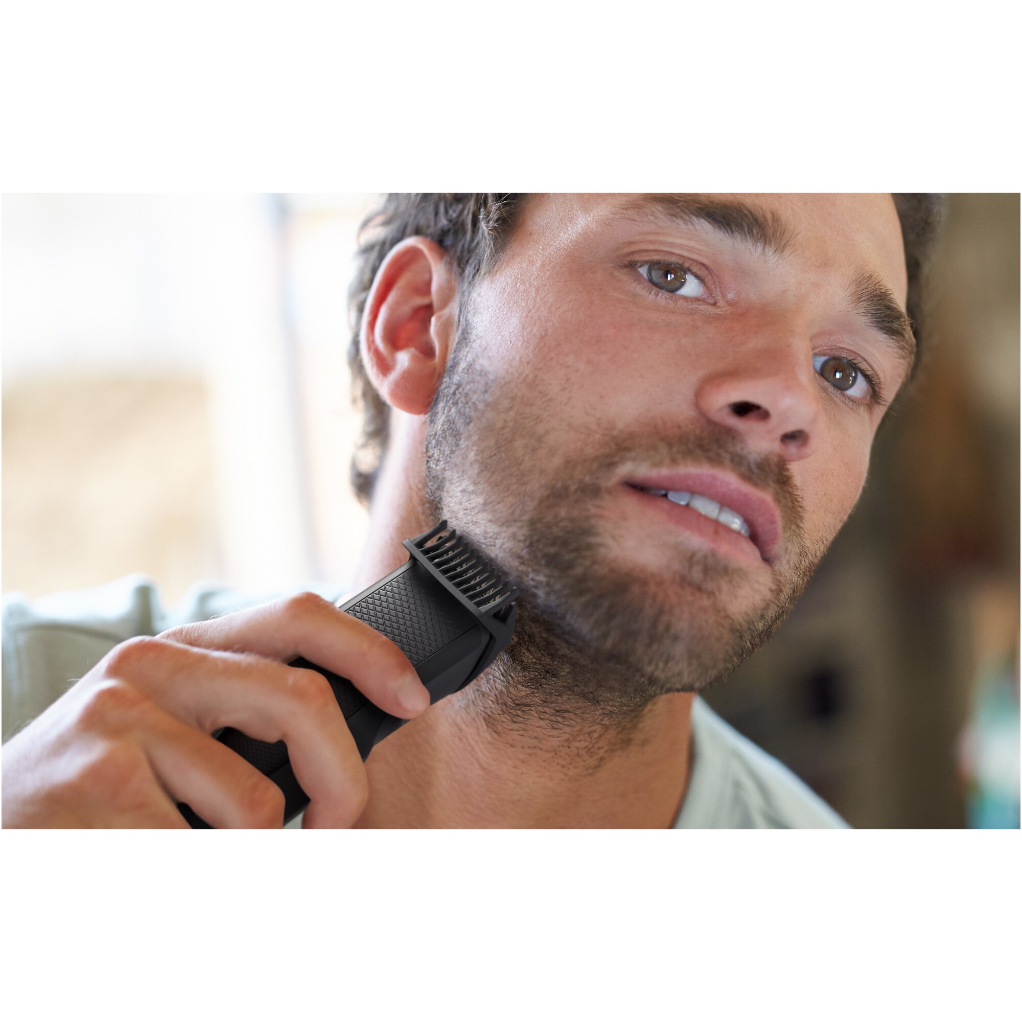 Aparat de tuns barba PHILIPS BT3234/15, Lame din otel inoxidabil cu ...