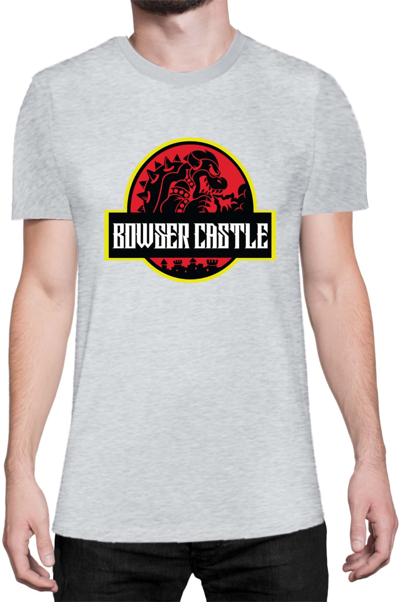 Tricou barbati Super Mario Nintendo Tralala Bowser Castle Jurassic Park ...