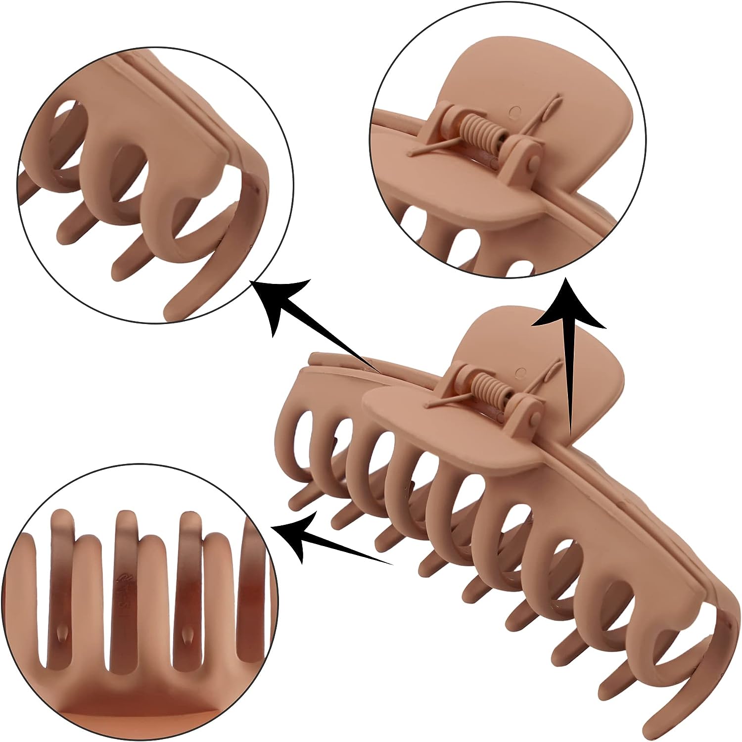 Agrafa par, Sunmostar, Plastic, Bej - eMAG.ro