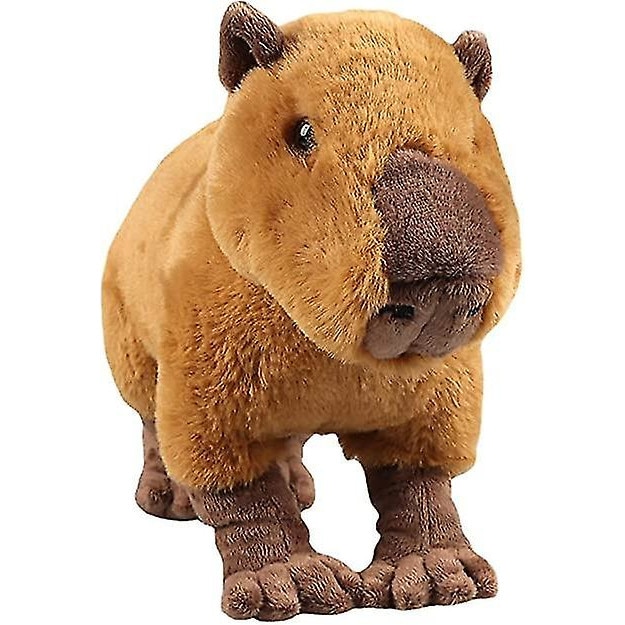 Jucarie copii capibara realista, Plus, 20 x 30 cm, Maro - eMAG.ro