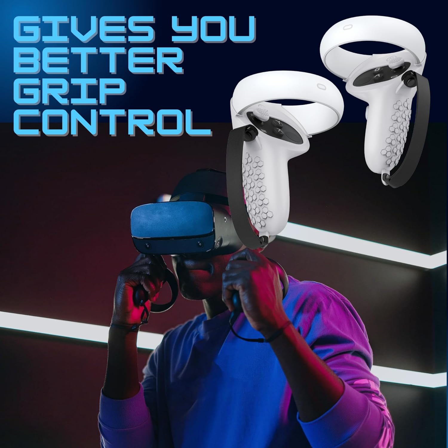 Set 2 huse pentru controler pentru oculus quest 2, Cafuneplus®, unibody ...