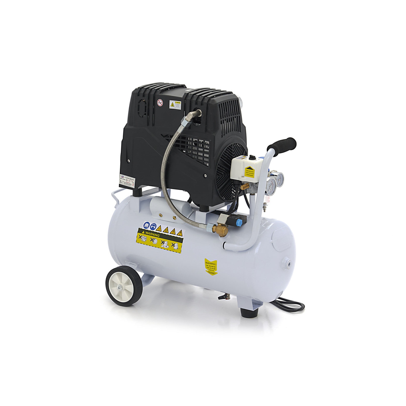 Compresor, HBM, silentios, fara ulei, 30l, model 2 - eMAG.ro