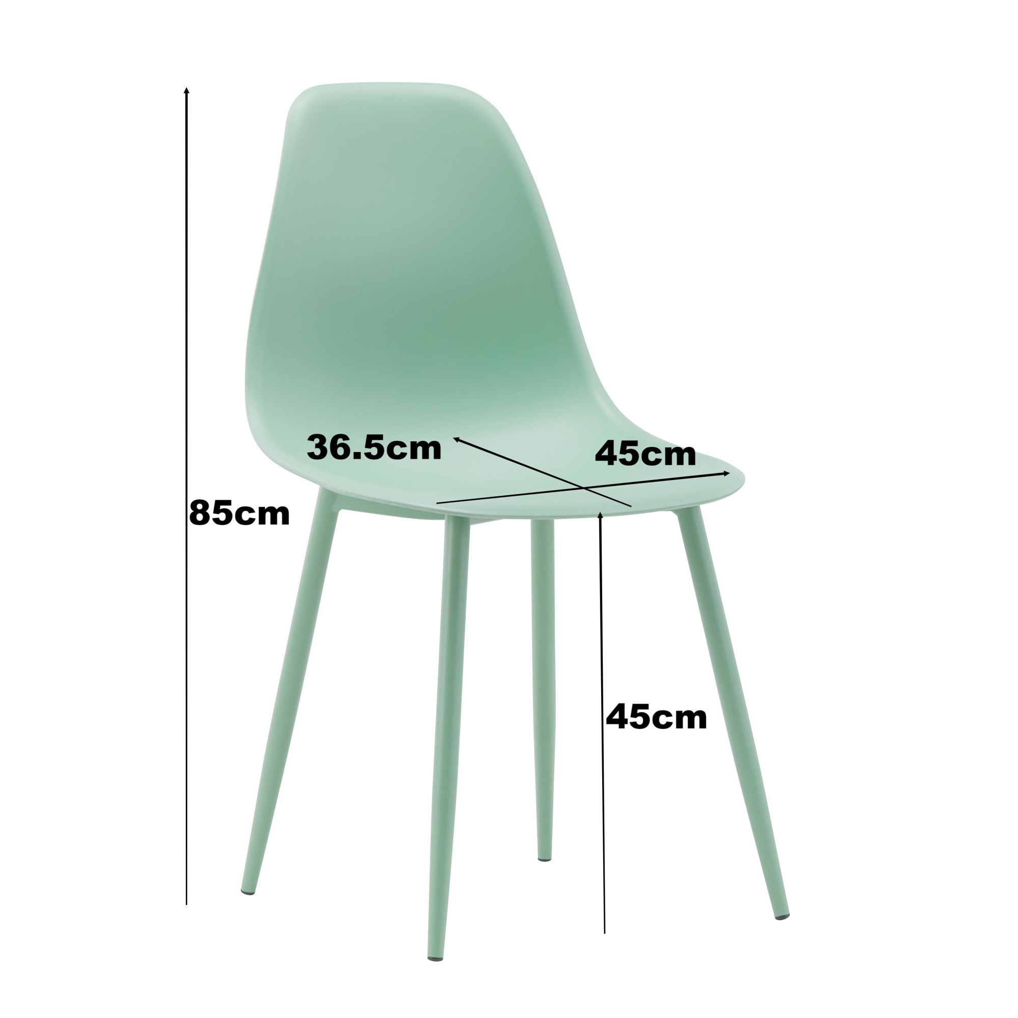 Set 4 scaune bucatarie living, horeca, cadru metal, sezut polipropilena ...