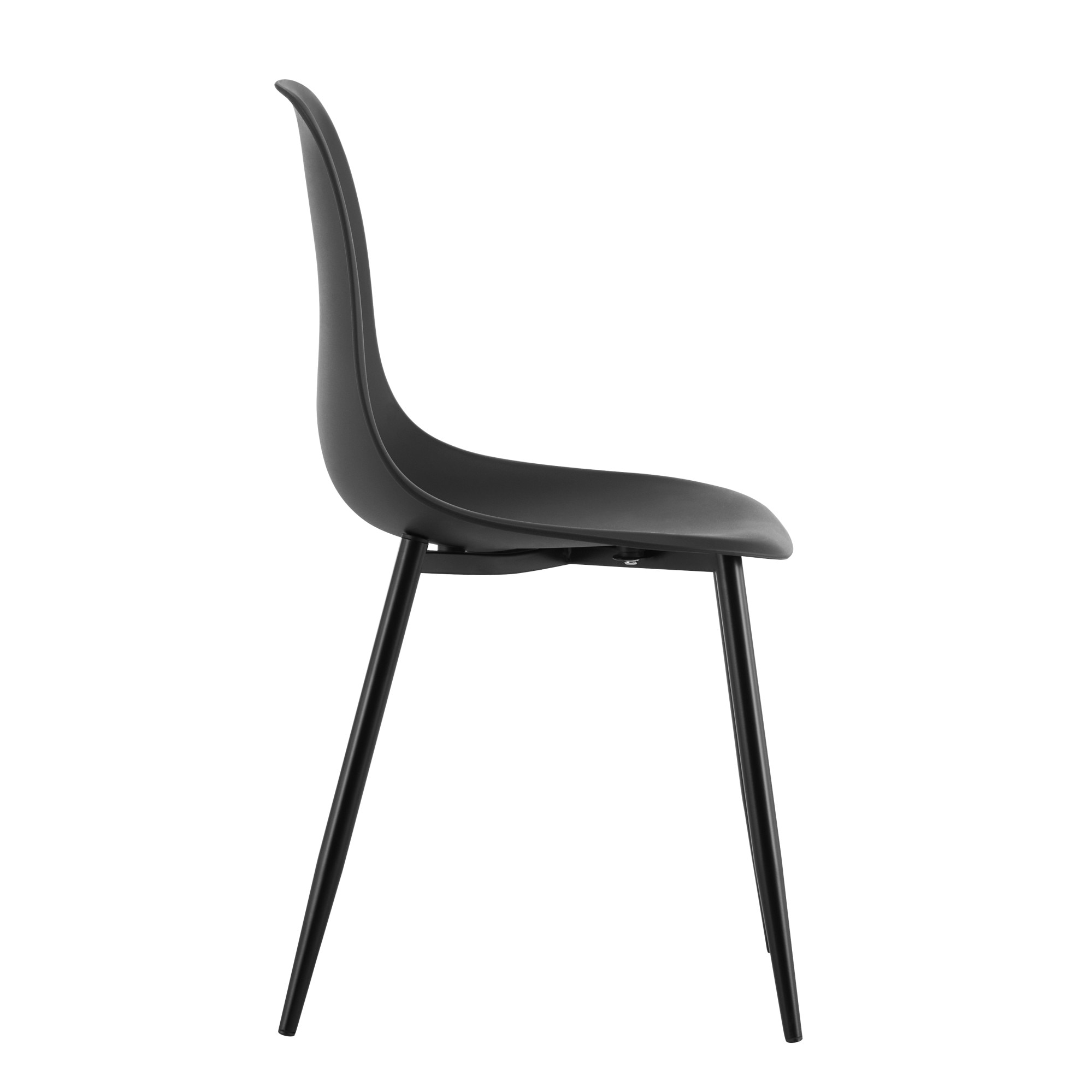 Set 4 scaune bucatarie living, horeca, cadru metal, sezut polipropilena ...