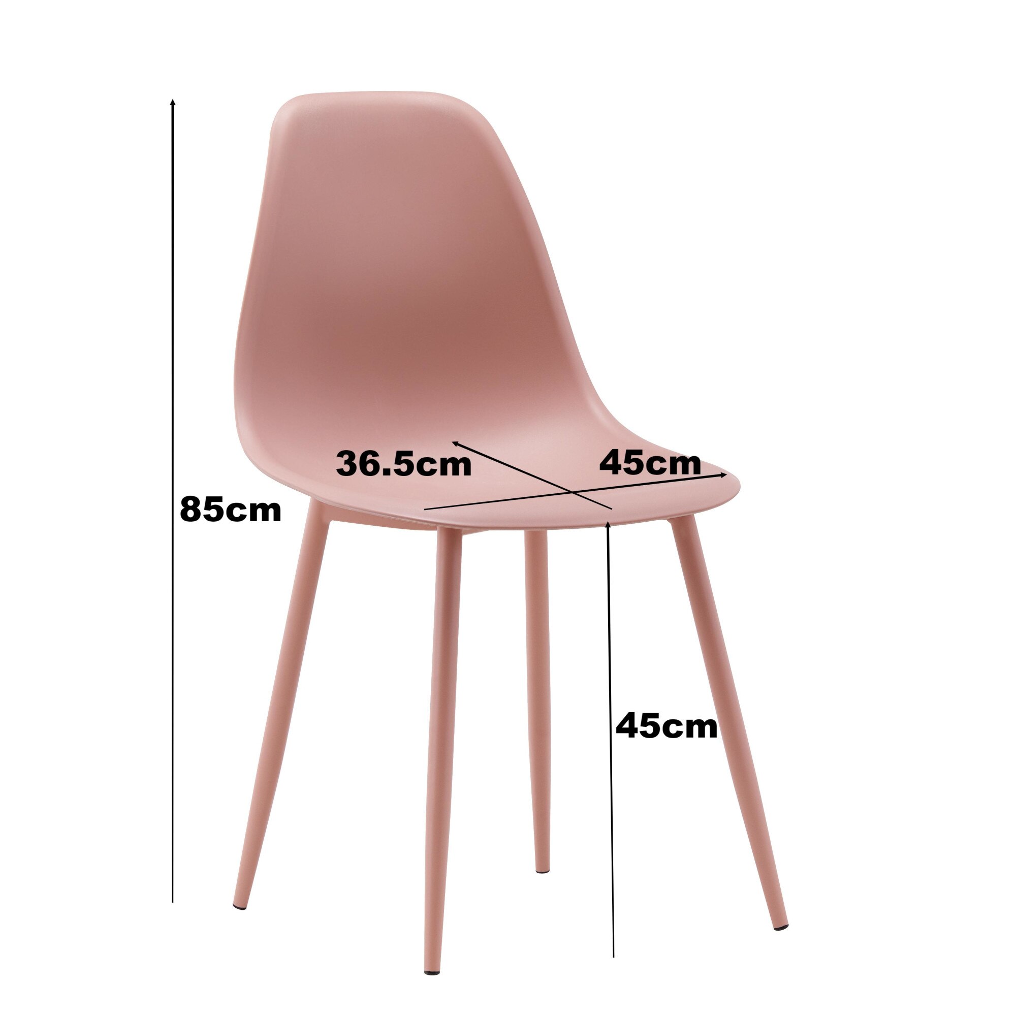 Set 4 scaune bucatarie living, horeca, cadru metal, sezut polipropilena ...