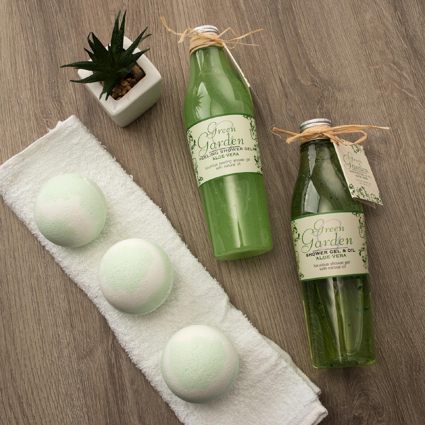 Set gel de dus, Green Garden, Aloe Vera, 250 ml - eMAG.ro
