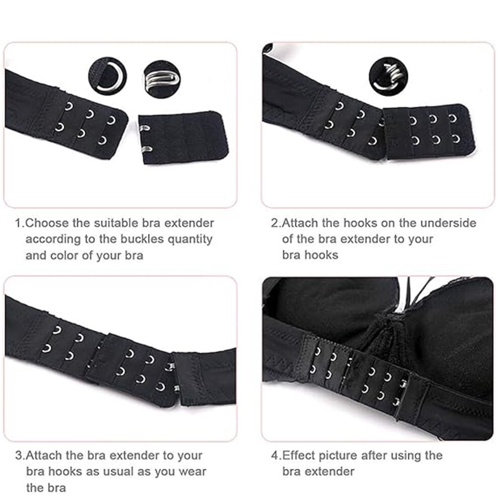 Set 10 buc prelungire sutien, GOGOU®, 3 pozitii de prindere, latime ...