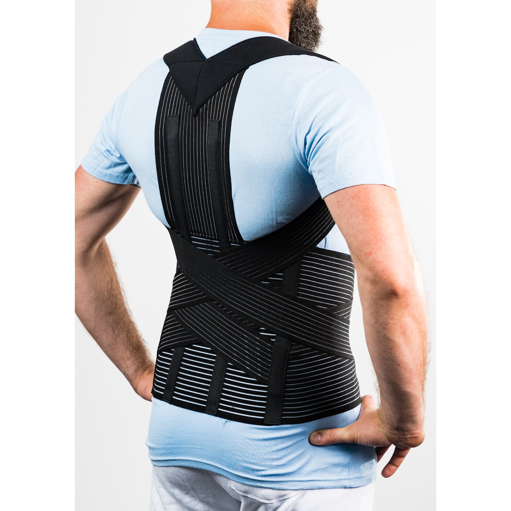 Orteza toracolombosacrala- corset Hessing, Negru, Ortho Care, Marimea 2 ...