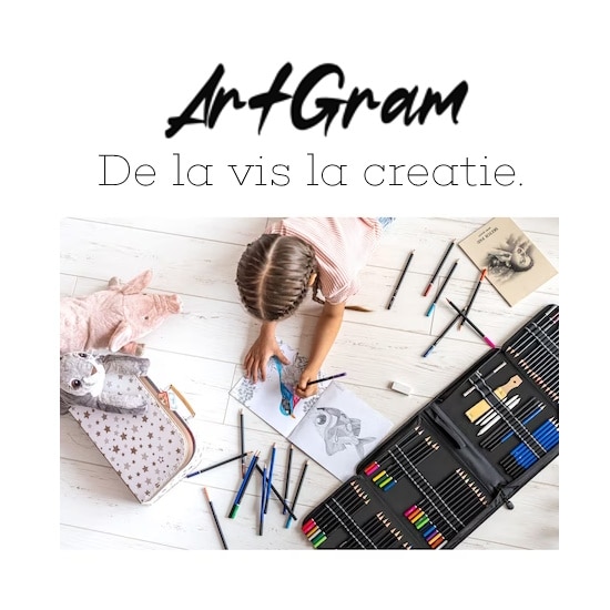 Set creioane schite grafit si colorate 96 piese - eMAG.ro