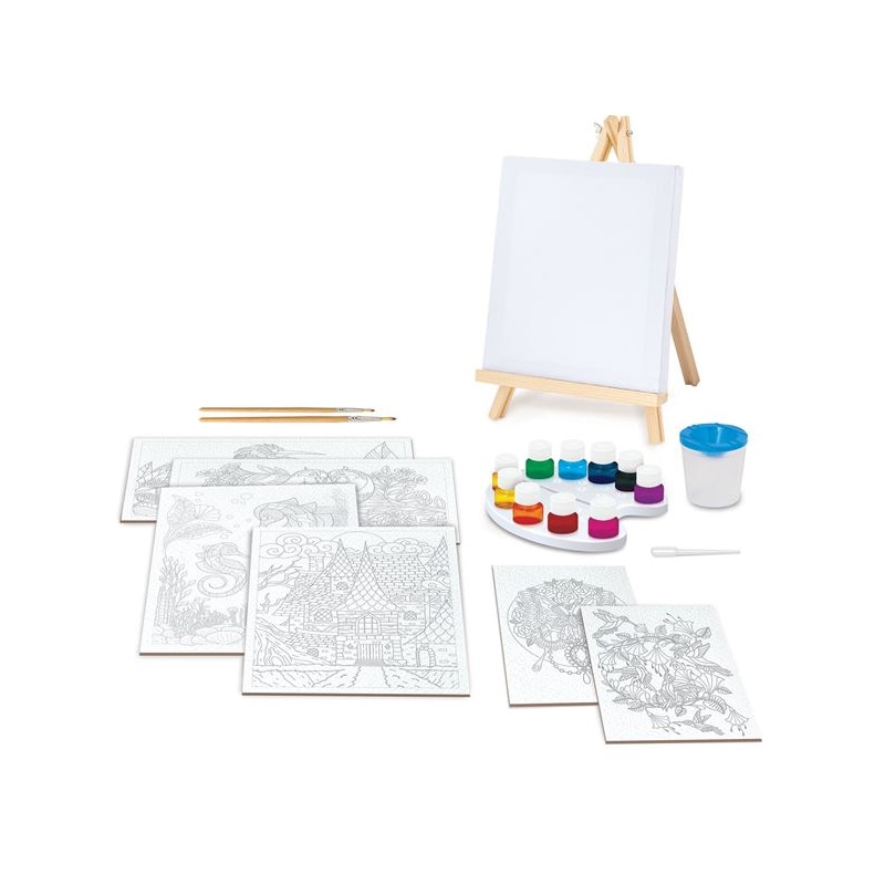Set de Pictura cu acuarele pentru copii, accesorii incluse, ATU-088720 ...