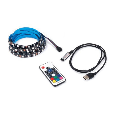 Set de benzi LED, KOLORENO, 5V IP20 3m, RGB + controler USB cu ...