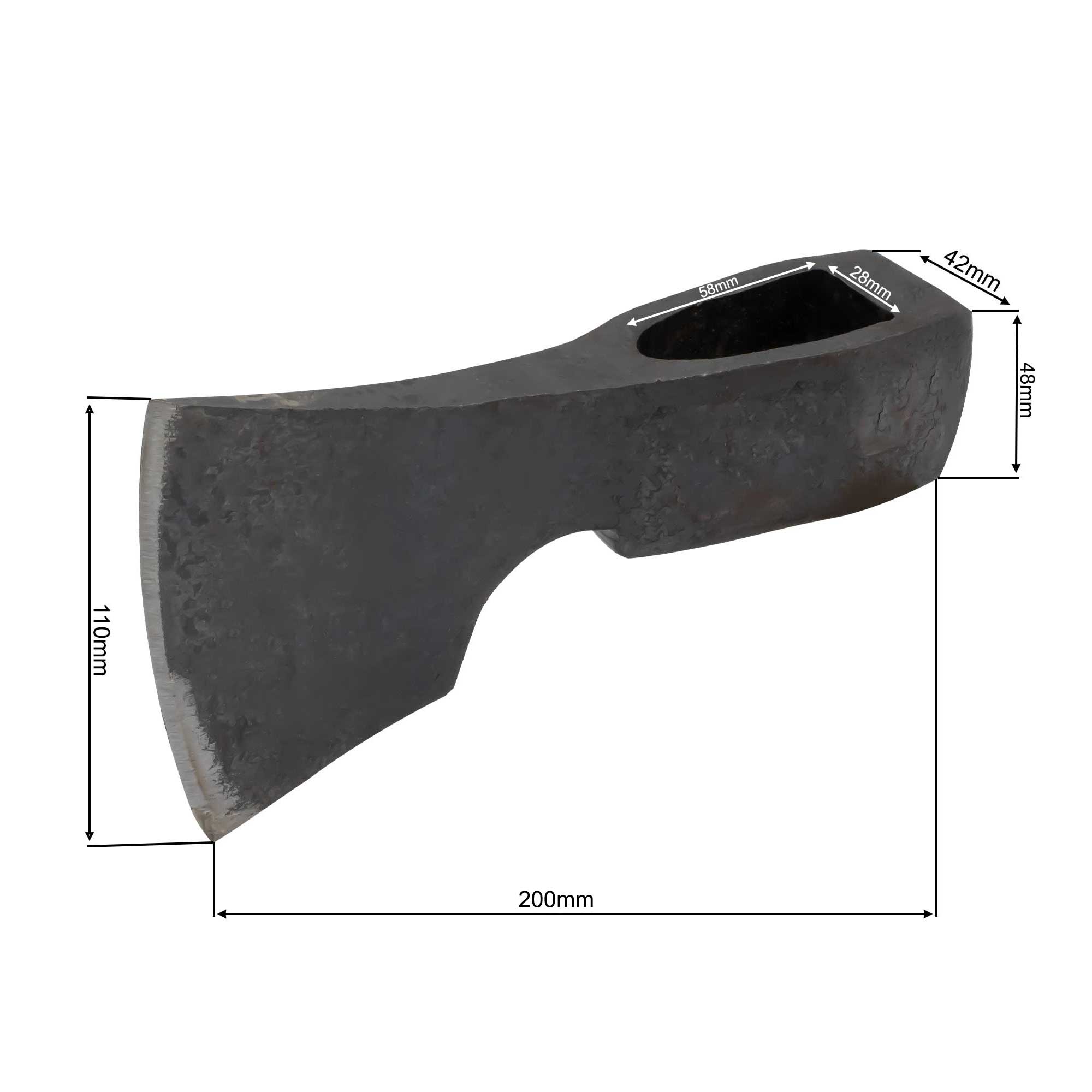 Topor forjat fara coada, MSA Group, 200X110mm, 1.4kg, negru - eMAG.ro