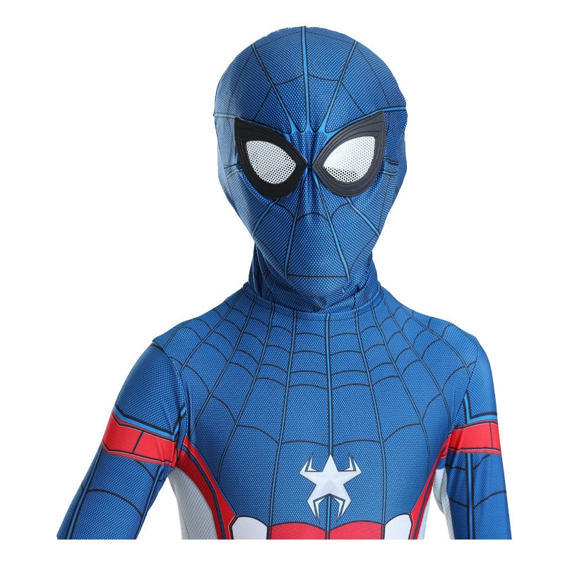 Costum pentru Copii, Spider-man devine Capitanul America, Set cu masca ...