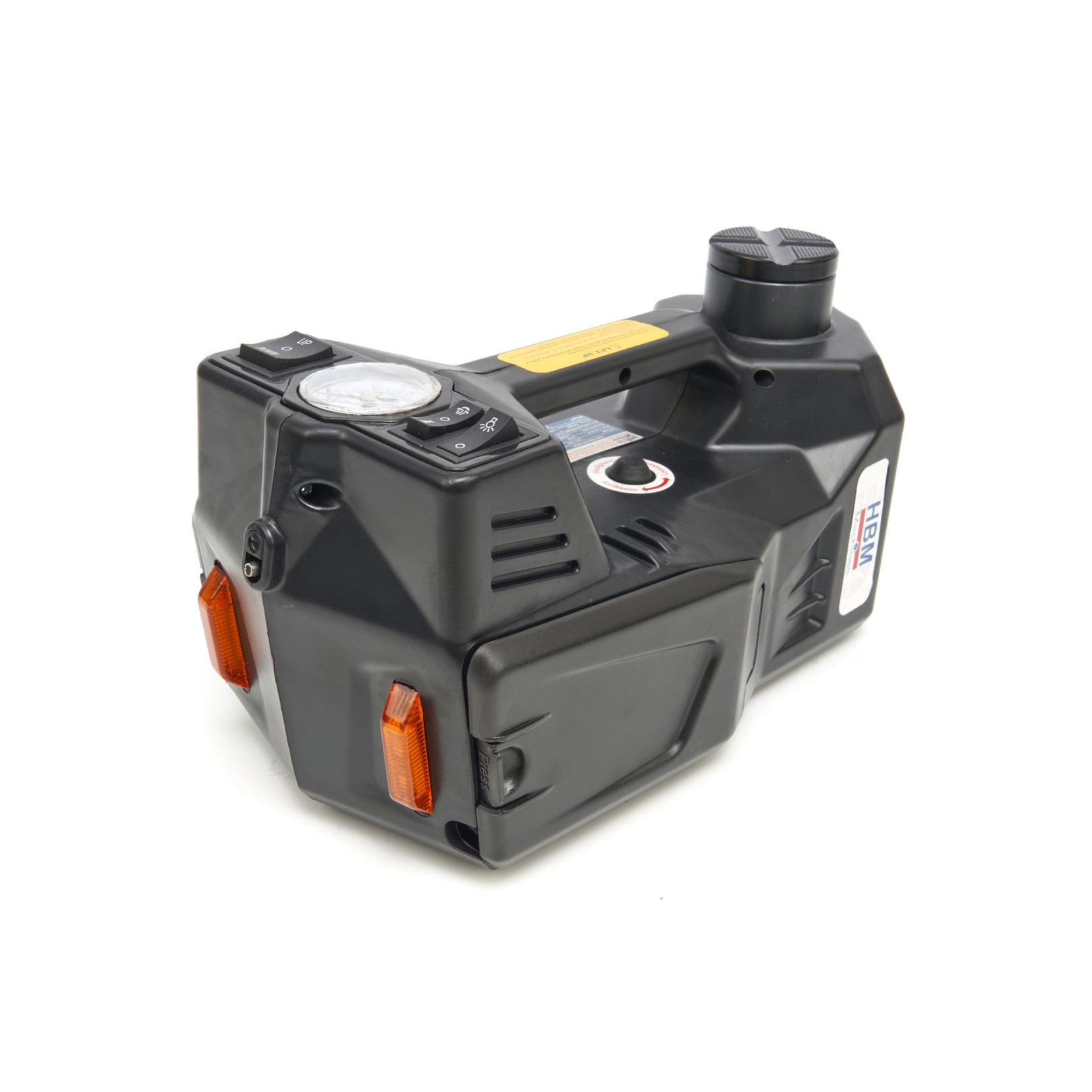 Set 3 in 1, HBM, cric electric, 12V, 3T, cu compresor de umflat roti si ...