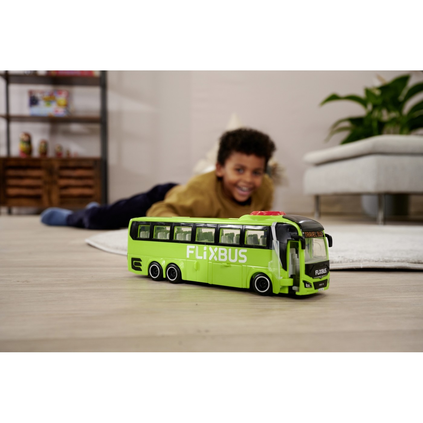 Autobuz Dickie Toys MAN Lion's Coach 26,5 cm Flixbus verde - eMAG.ro