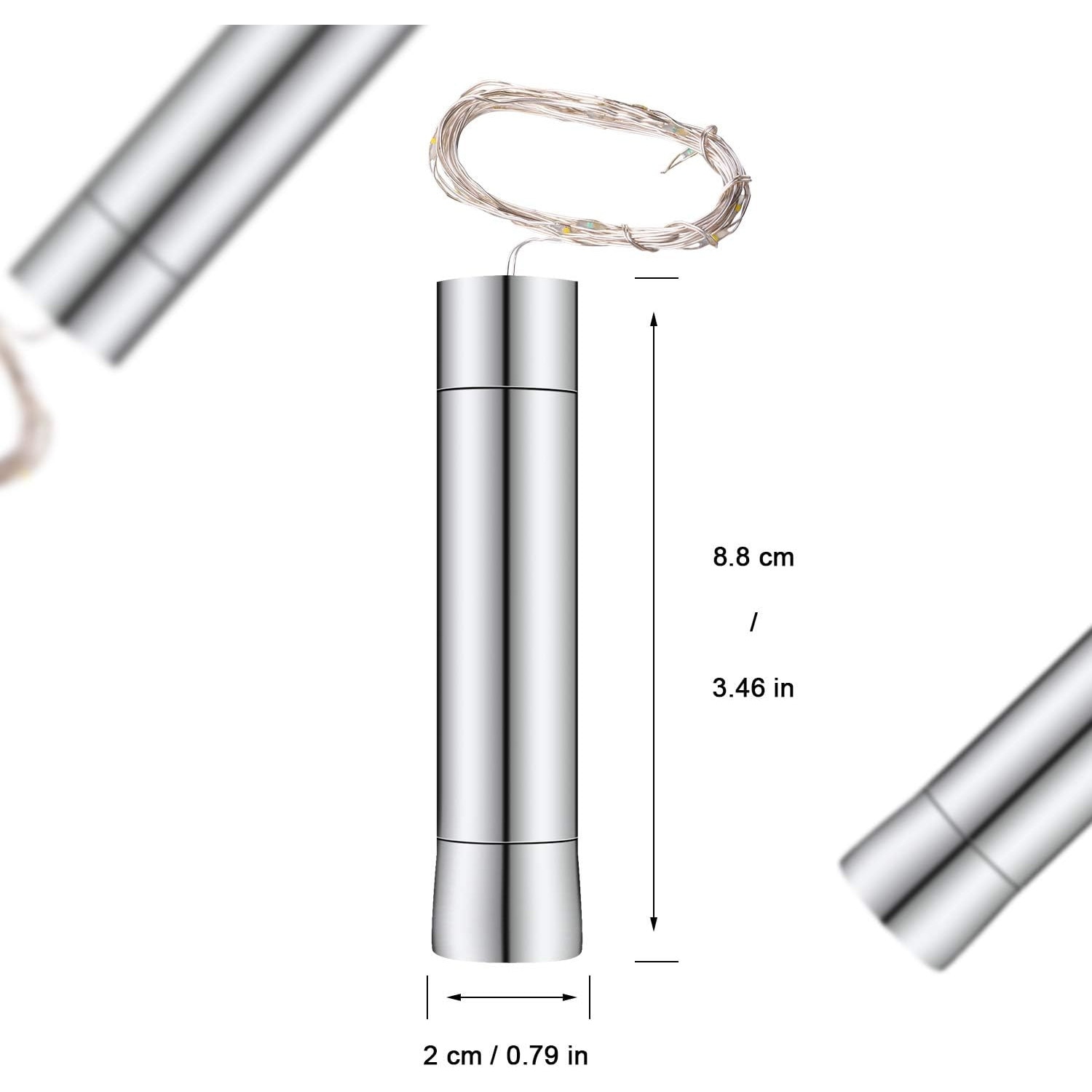 Set 8 instalatii LED, pentru decoratiunile de Craciun, functioneaza cu ...