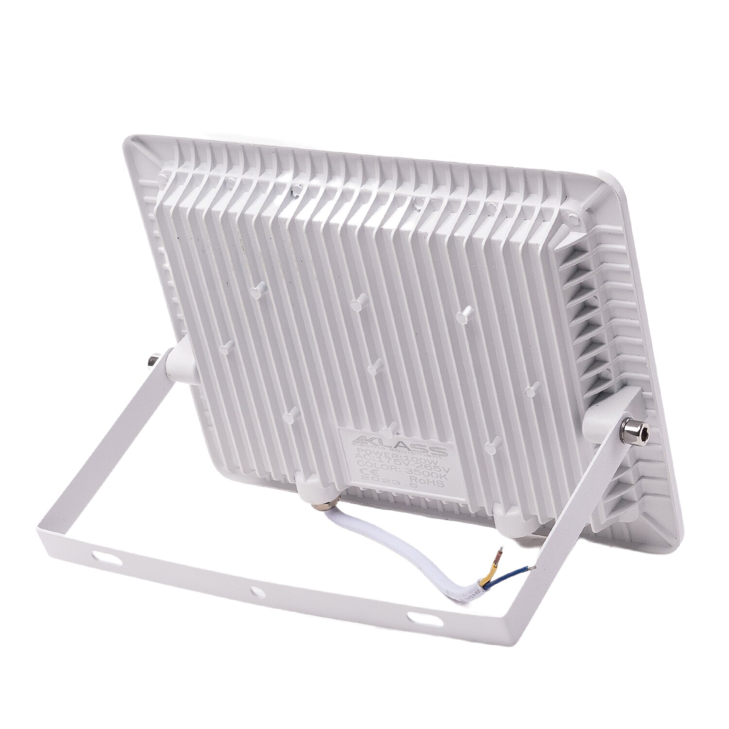 Proiector led 100W Alb ultra slim, Lumina calda 3500K, Aluminiu ...