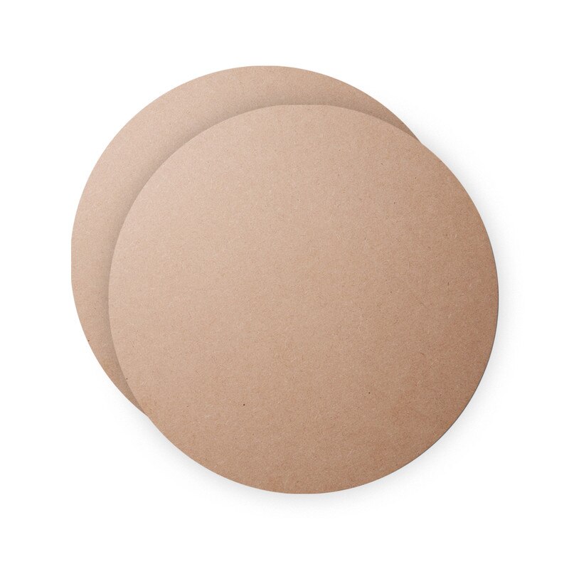 Set 2 bucati, discuri MDF natur, 2.5 mm, 40 cm diametru - eMAG.ro