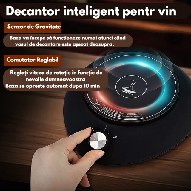 Decantor Electric INNOVURA De Aerare A Vinului, rotatie automata si ...