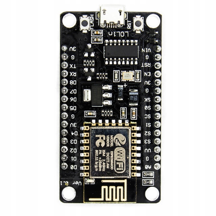 Modul WiFi NodeMCU V3, ESP8266, 4MB FLASH, Micro-USB, 58x30mm - eMAG.ro