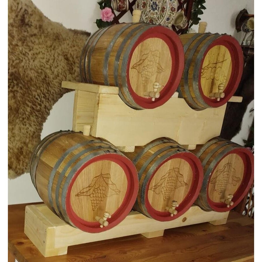 Butoi vin/Tuica, Lemn, 10 l - eMAG.ro