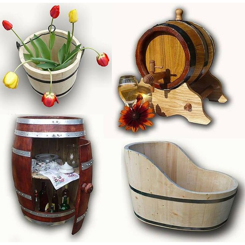 Butoi vin/Tuica, Lemn dud, 5 l - eMAG.ro