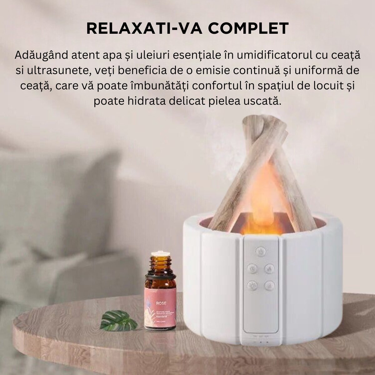 Difuzor pentru uleiuri esentiale, ATOMKIT, 36dB, rezervor de 280ml, 18 ...