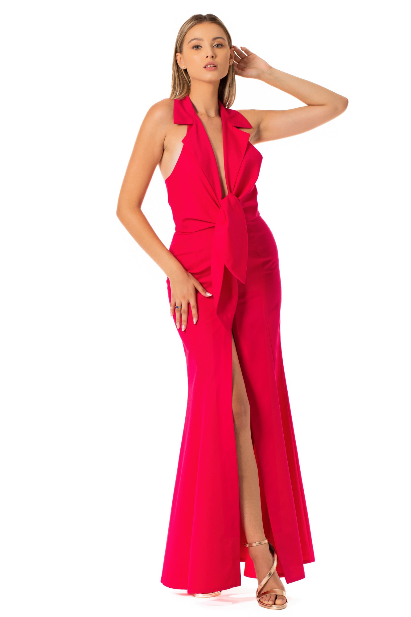 Rochie, Alexandra Ghinea Iris, 38 EU, Tercot, roz - eMAG.ro