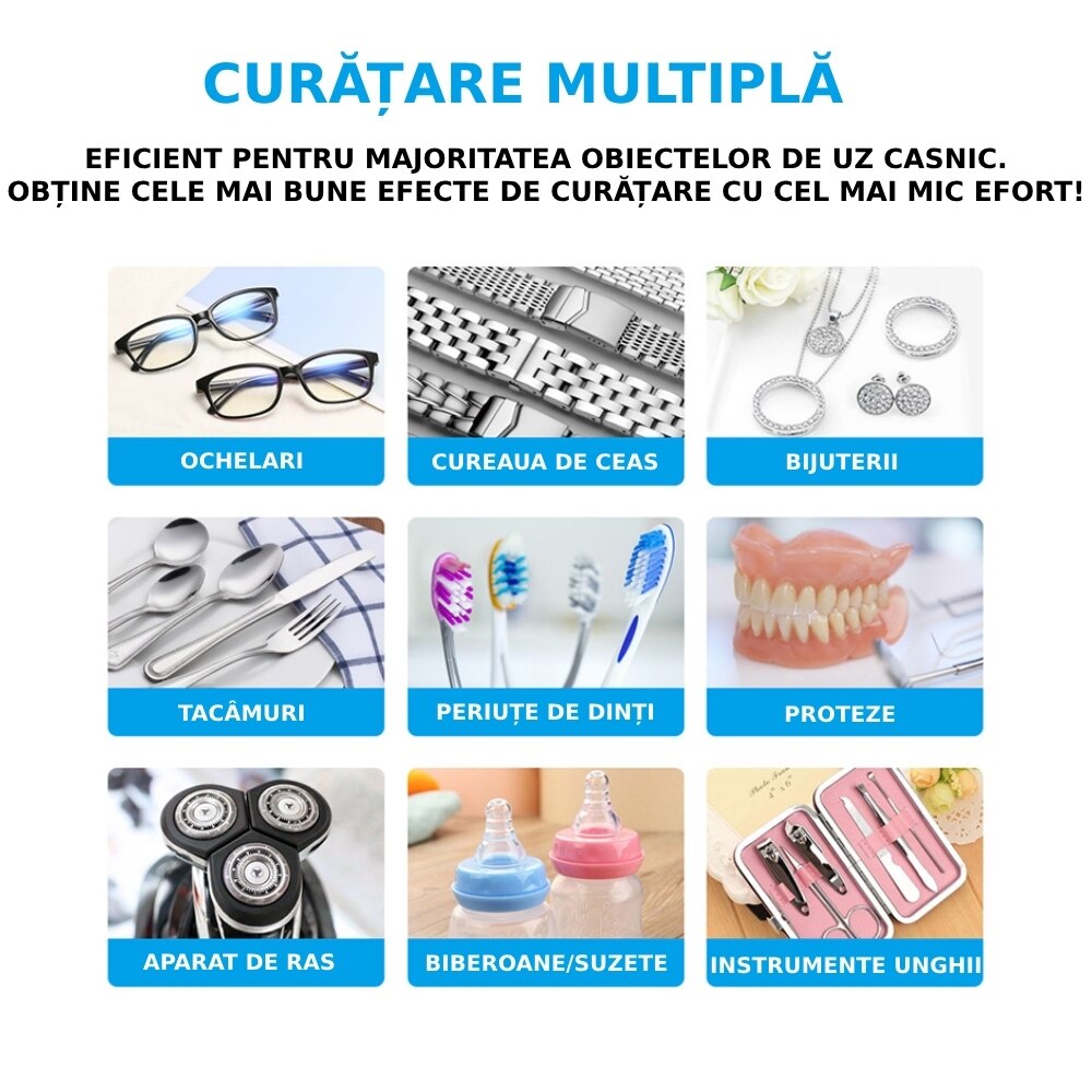 Sterilizator Ultrasonic Profesional Sofia CONCEPT®, 35W, 600 ml ...