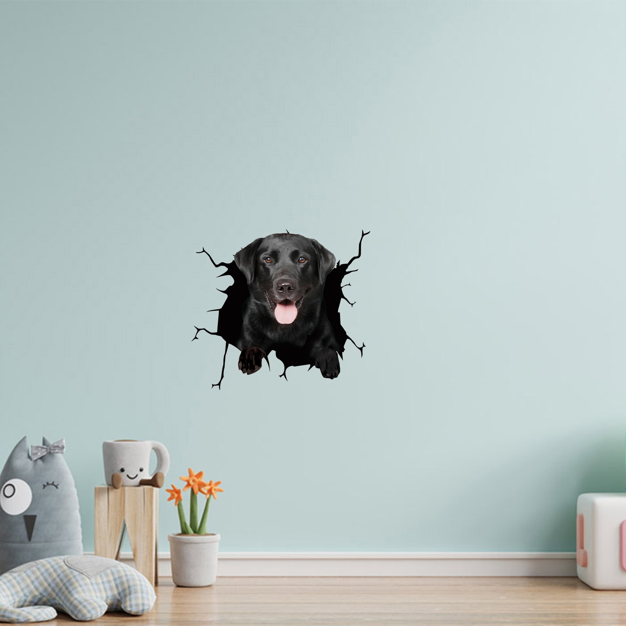 Set sticker decorativ 3d caine model 8, autocolant, 41 cm si 2 ...