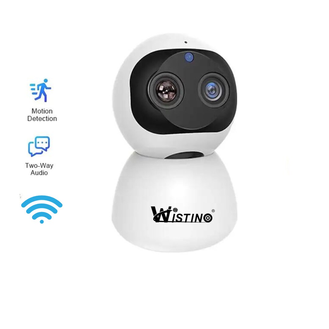 Camera Supraveghere 360 WIFI, Panoramic, Dual Lens 3MP, Zoom 10X ...