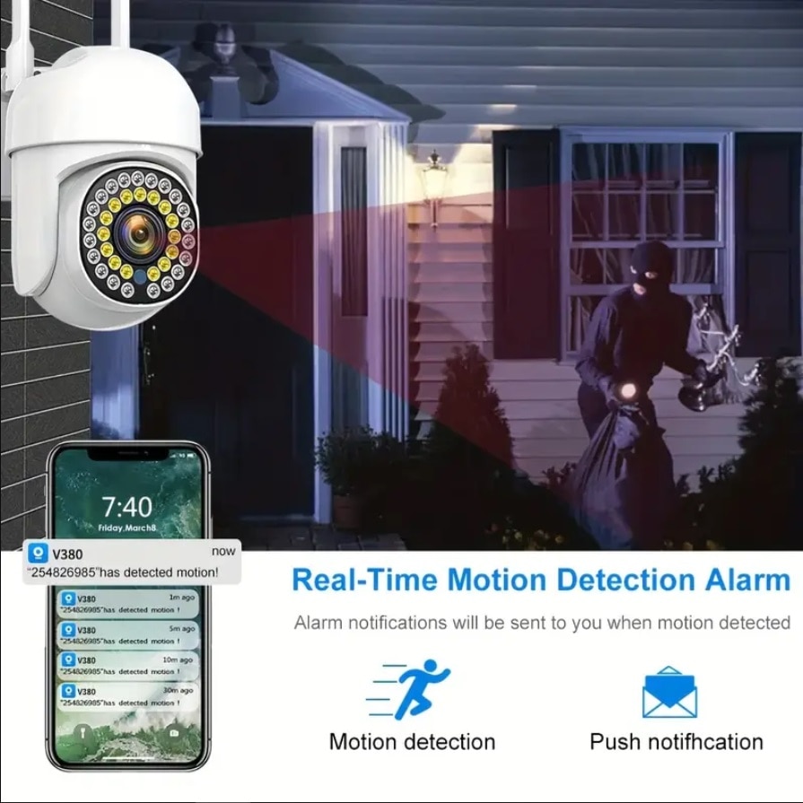 Set 3 Camera De Supraveghere Jortan, JT-8161QJ, Full Color, Smart ...