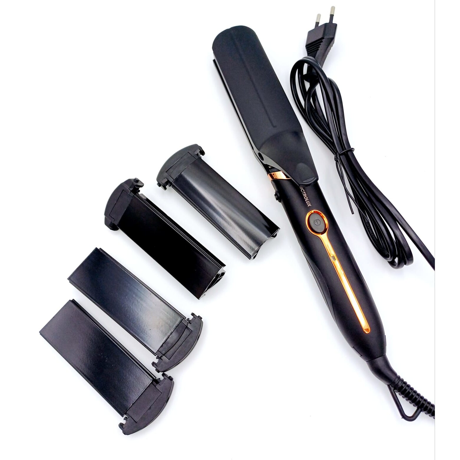 Placa par 3 in 1 Gold Multistyle, pentru ondulare, creponare si ...