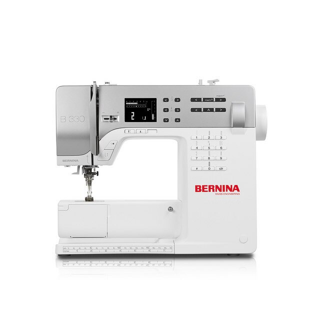 Masina De Cusut Computerizata Bernina 330, 97 cusaturi, Alb/Argintiu ...