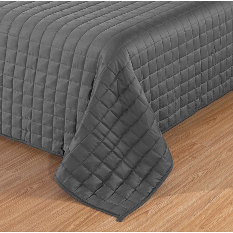 Patura cu greutati BADU, Gri, 1 persoana, 200x150,6,8 kg, textil - eMAG.ro