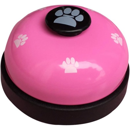 Clopotel de dresaj pentru caini, JeiibrZui, 7.2 x 5 cm, Metal, Roz ...