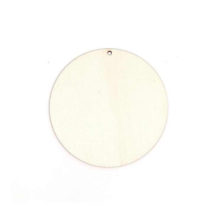 Placaj lemn - cerc cu gaura, 10 cm - eMAG.ro