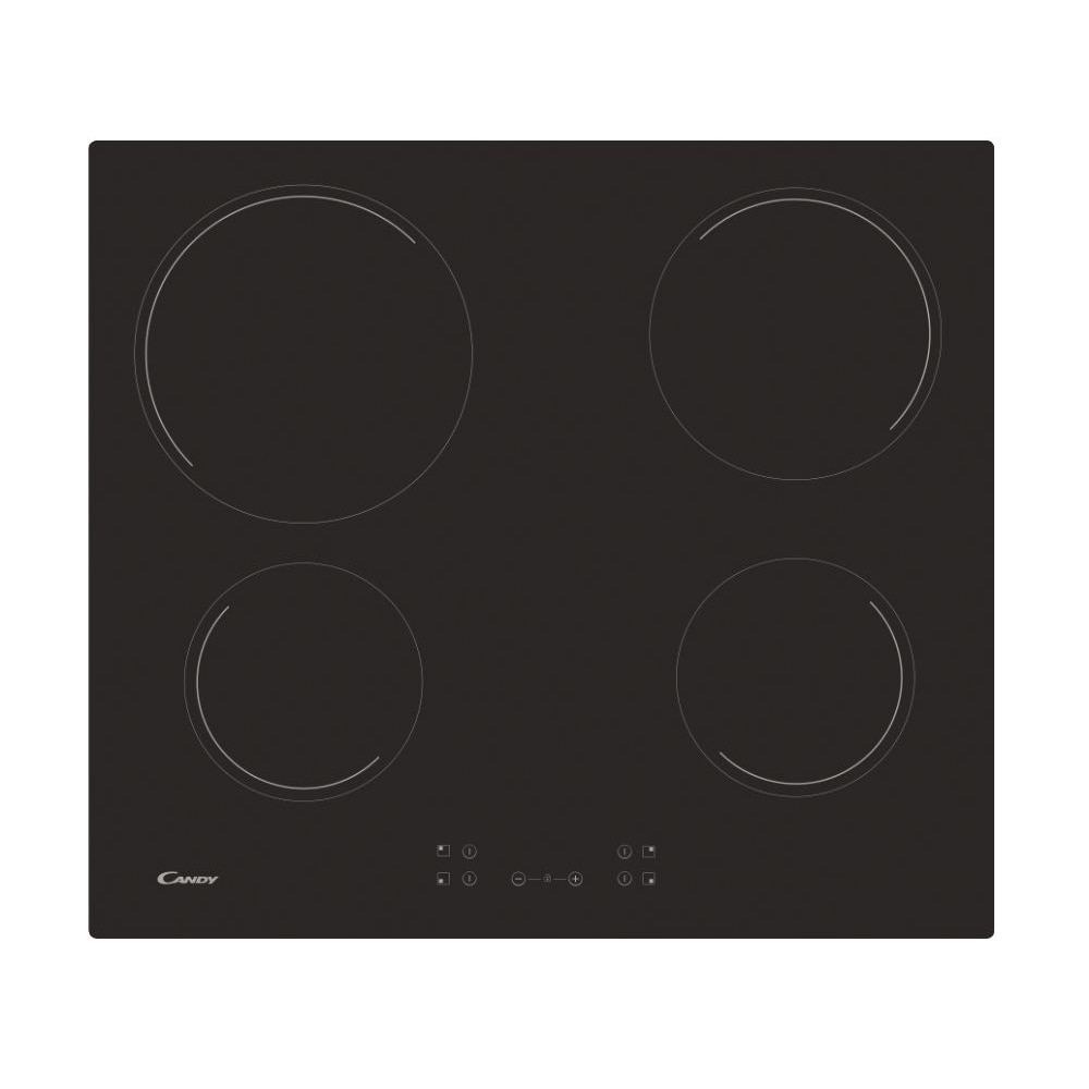 Candy CH64CCB/4U2 Керамичен плот за вграждане, 60 см, 4 зони за готвене ...