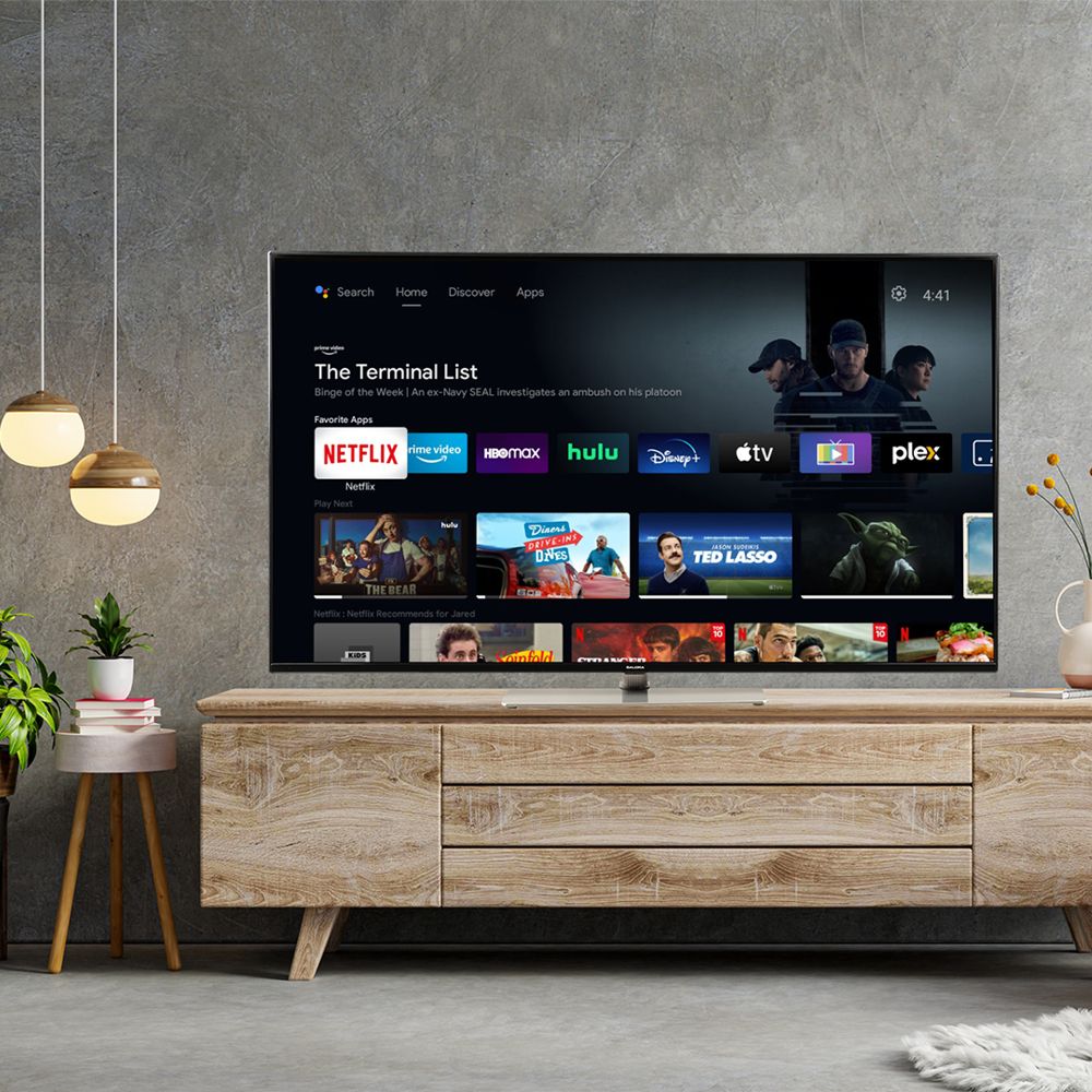 Телевизор Salora Smart QLED 4K Ultra HD, 43QLED440, 108 см, Android, Amazon Prime Video, Disney+ ...