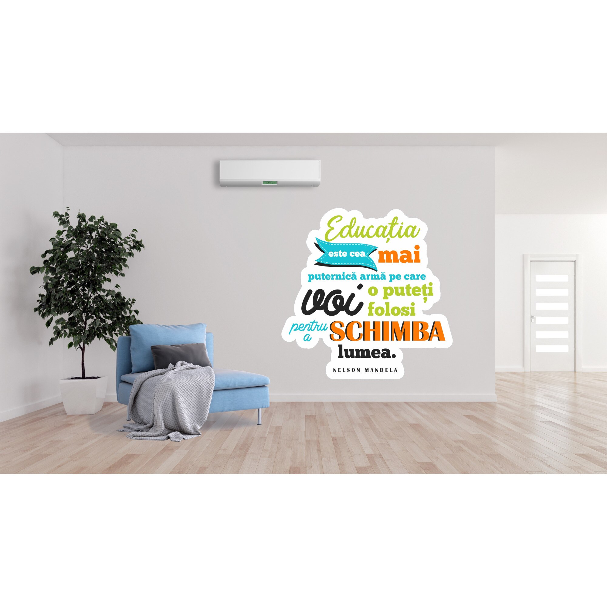 Set stickere educationale Educatia este cea mia puternica arma ...