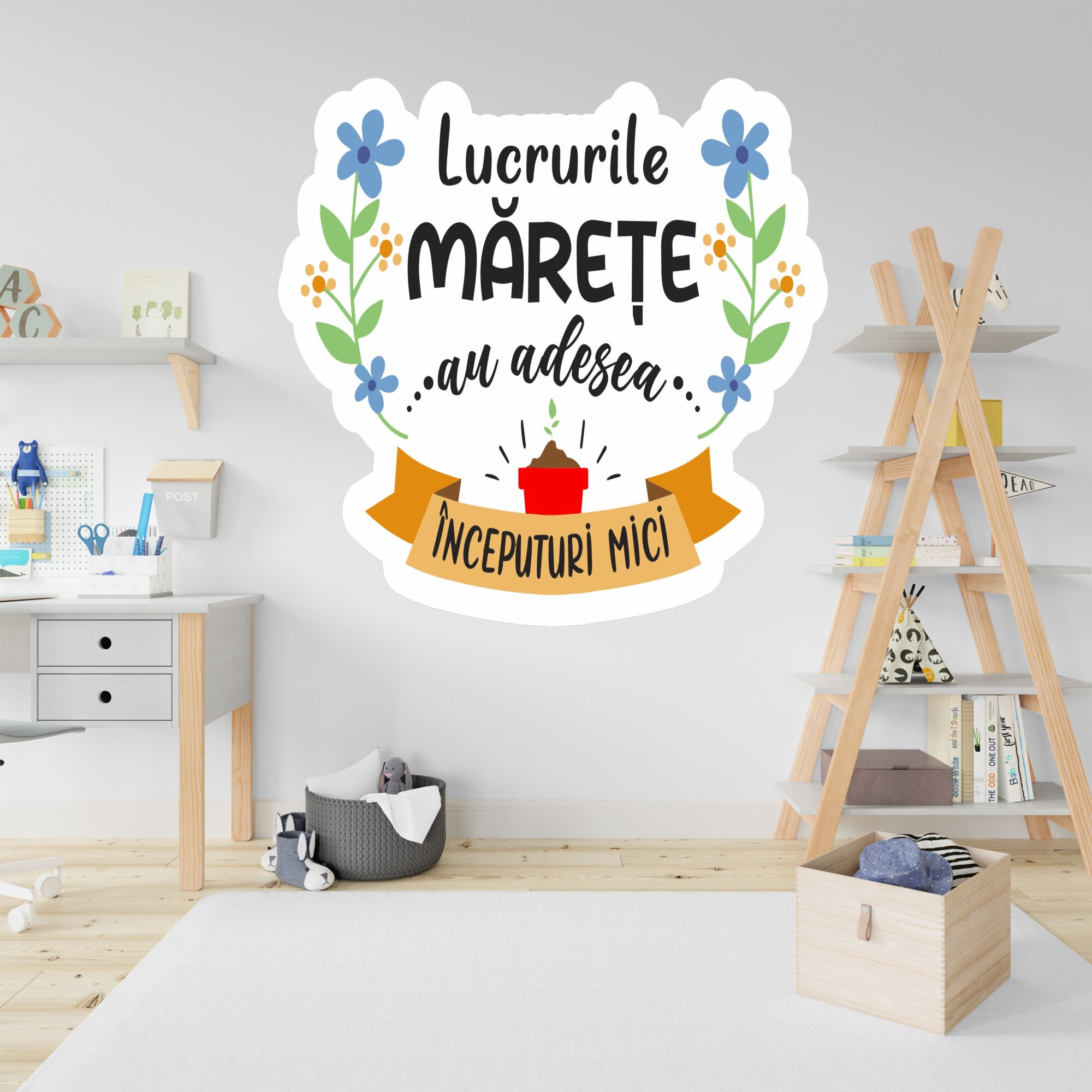 Set stickere educationale Lucrurile marete au adesea inceputuri mici ...