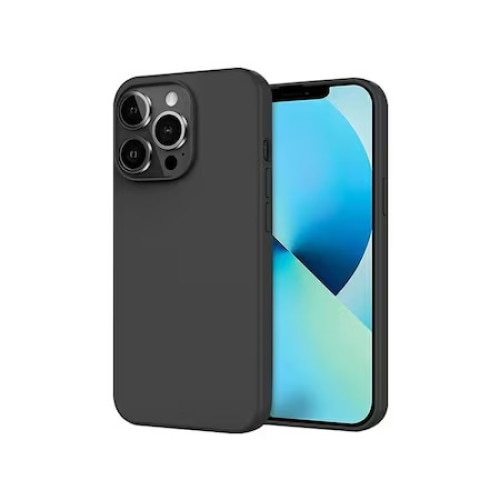 Husa silicon compatibila cu Iphone 15 Pro cu protectie camera, Negru ...