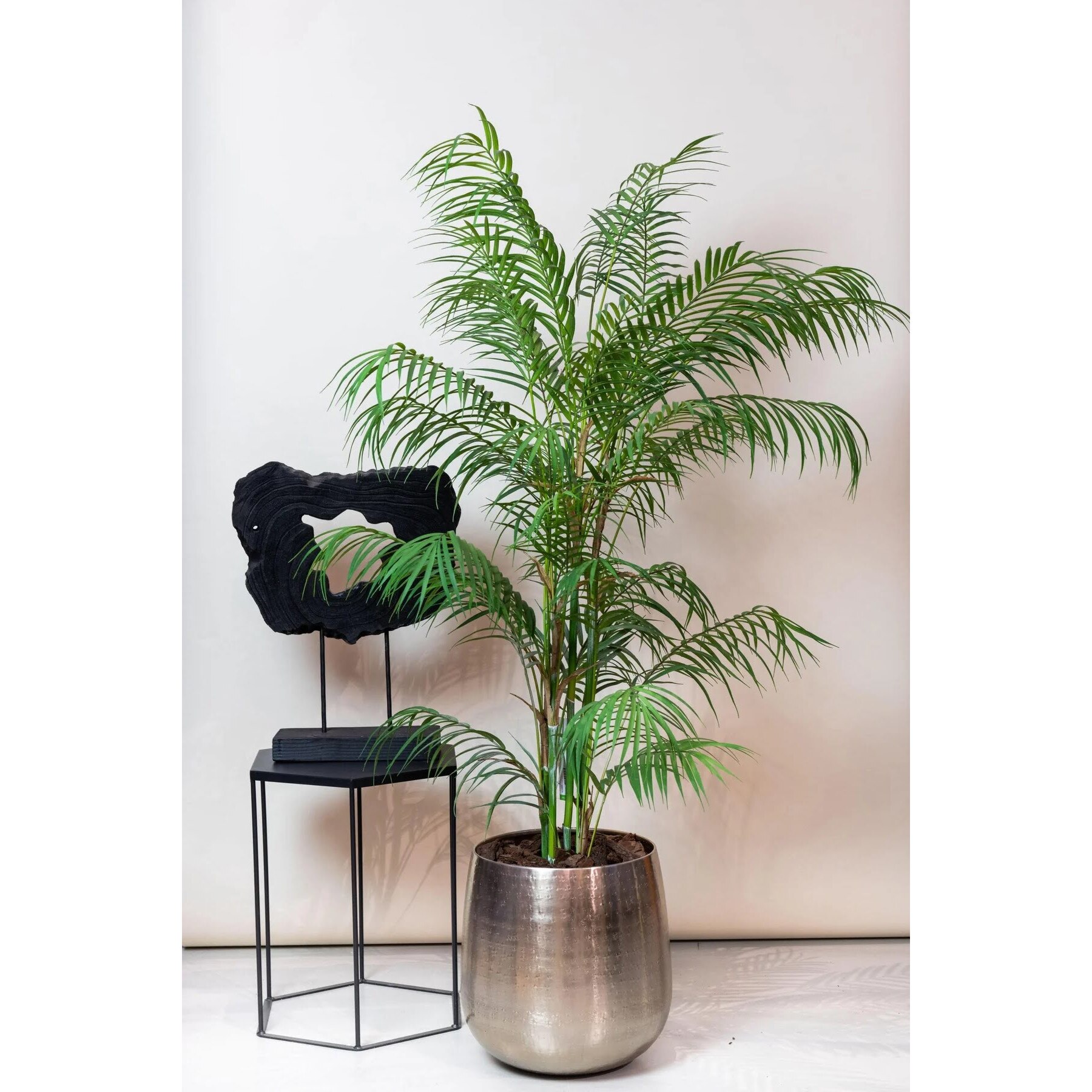 Palmier artificial Chamaedorea in ghiveci din plastic - 120 cm - eMAG.ro
