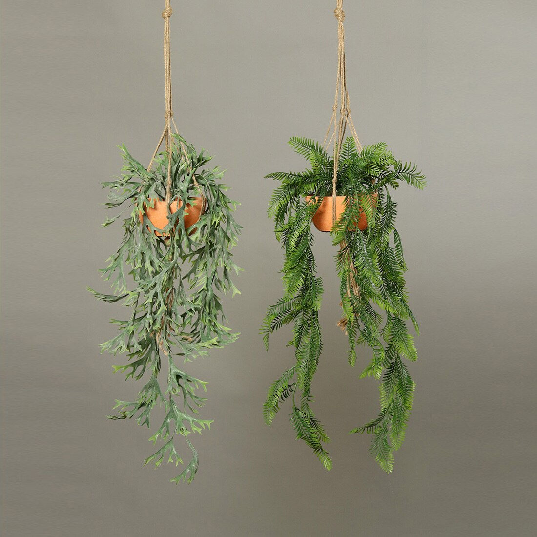 Set x2 feriga artificiala decorativa in ghiveci - 75 cm - eMAG.ro