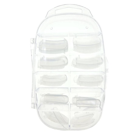 Set sabloane extensii, 100 de bucati, Transparent - eMAG.ro