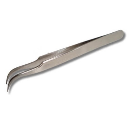 Penseta pentru gene false, import, 10.5cm, TS-15, Argintiu - eMAG.ro